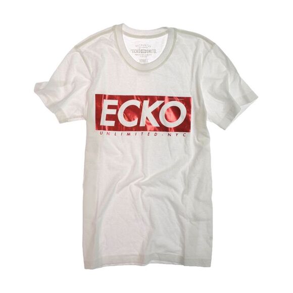 Ecko Unlimited | Shirts | Ecko Unltd Mens Superior Block Graphic Tshirt Blchwhite Xs | Poshmark